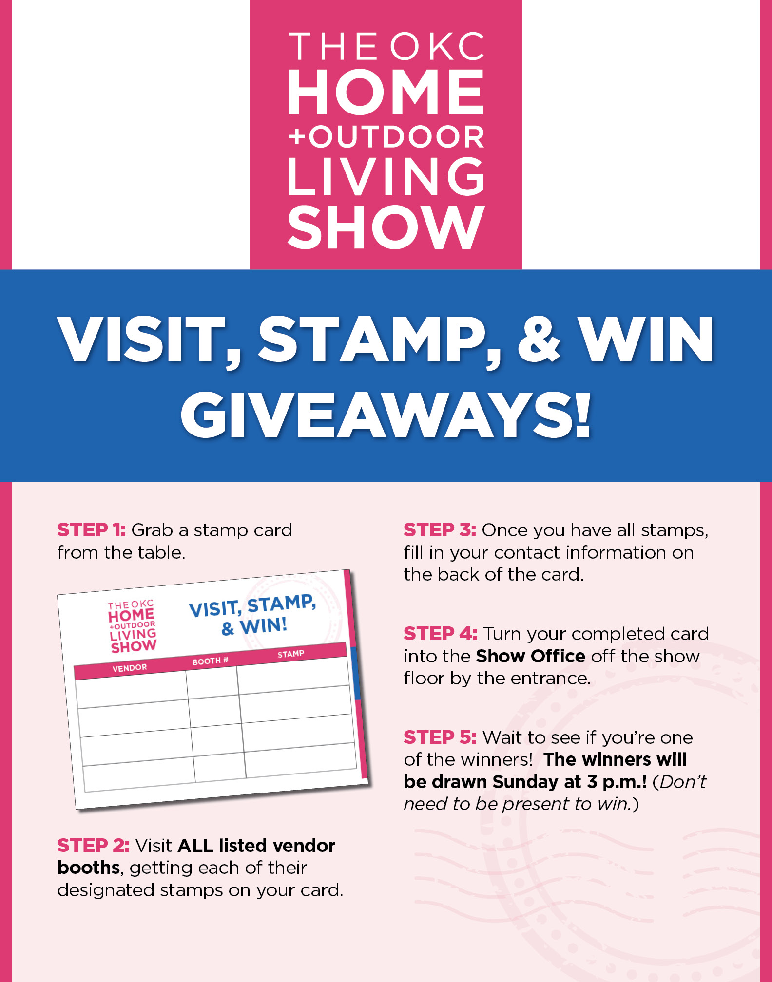 Visit, Stamp, & Win!